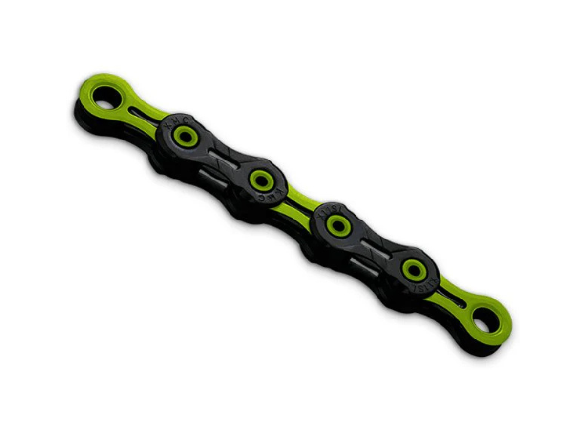 KMC 11Speed Chain DLC BOX Black/Light Green - CMB