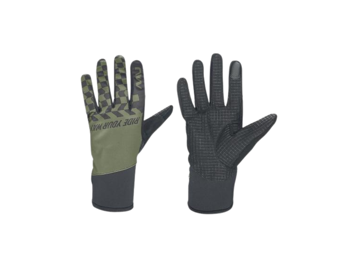 Northwave Winter Active Full Gloves Forest Green Black, cycling gloves - CMB