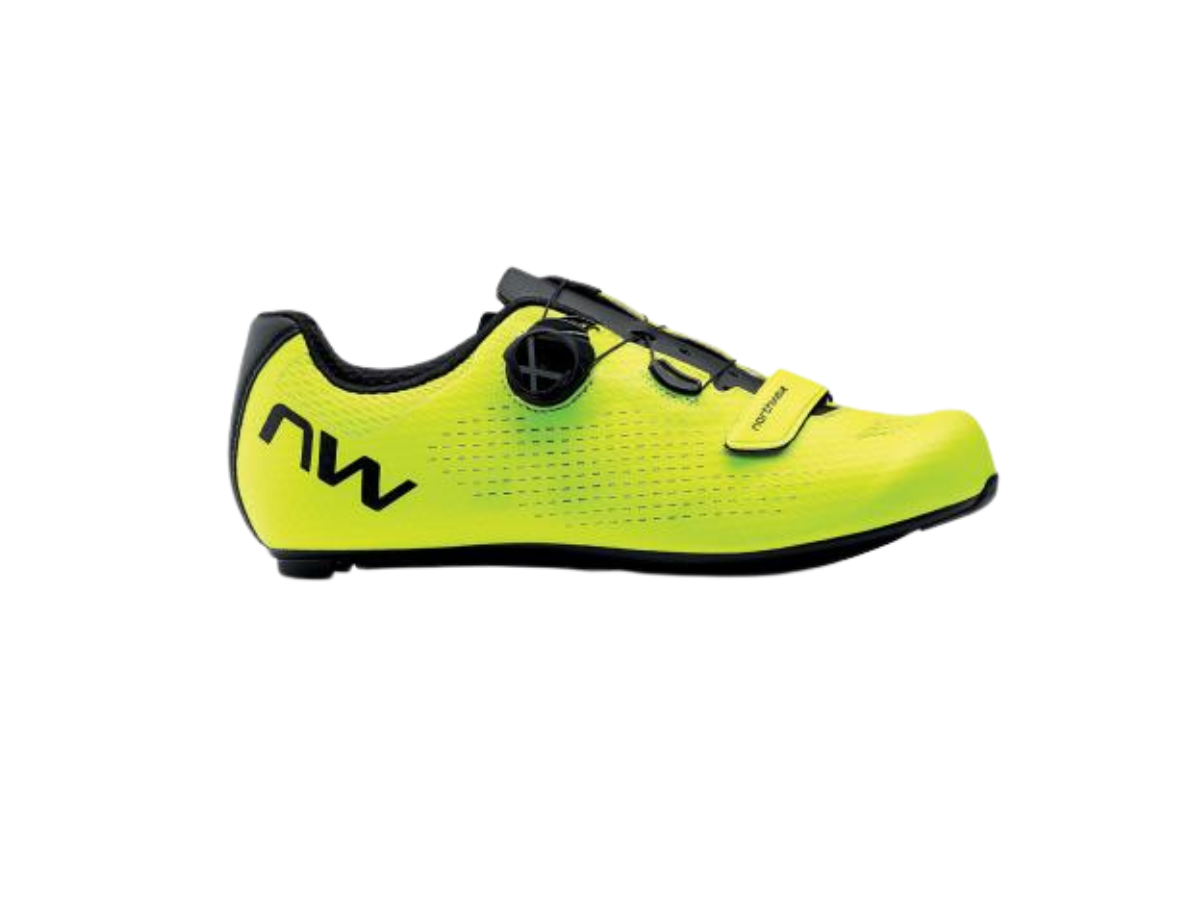 Northwave storm carbon 2 shoes yellow fluo/black, cycling shoes - CMB